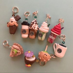 handmade | Jewelry | Handmade Polymer Clay Starbucks Food Kawaii Charms ...